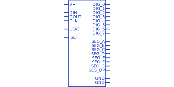 Maxim Integrated MAX7219CNG IC DRIVER LED DISPLAY 8DGT 24DIP | Compare ...