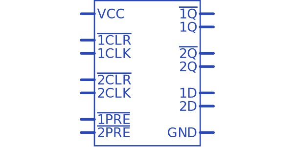Texas Instruments SN74HC74N LOGIC, DUAL D-TYPE FLIP-FLOP, 14DIP ...